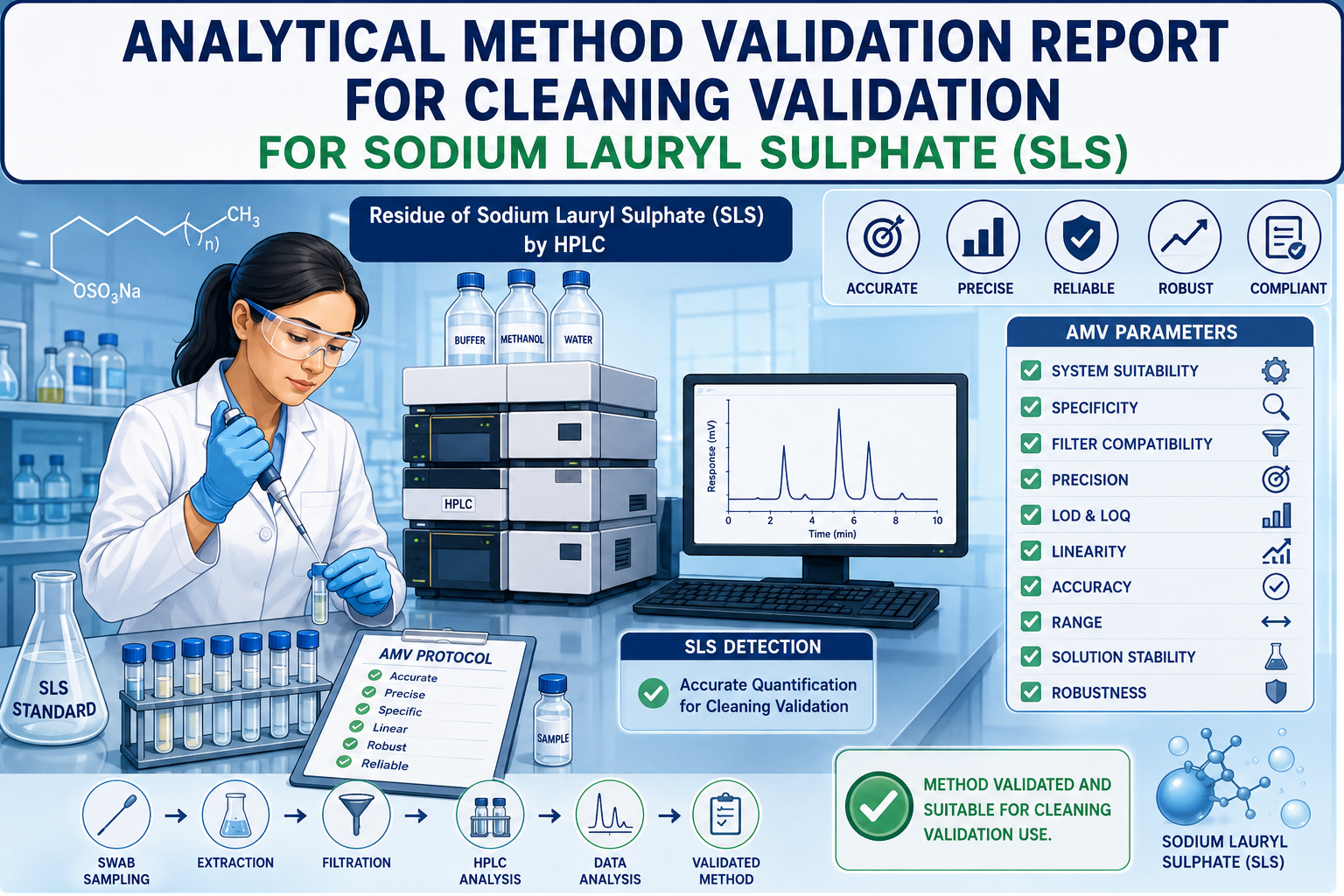 ANALYTICAL METHOD VALIDATION REPORT FOR SODIUM LAURYL SULPHATE (SLS)